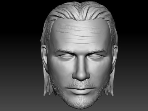 Steve Corino 3D printed action figure head | Veg3d