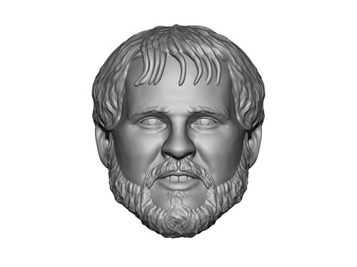 Don Kernodle 3D printed custom action figure head | Veg3d