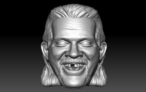 Jimmy Del Ray Heavenly Bodies 3D printed head | Veg3d