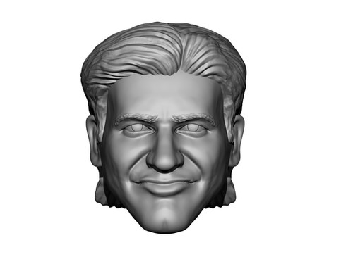 Rick Martel late 90's WCW variant 3D printed custom action figure head ...