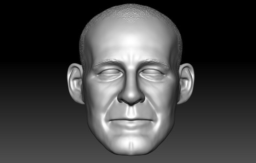 Alan Dennison 3D printed action figure head | Veg3d