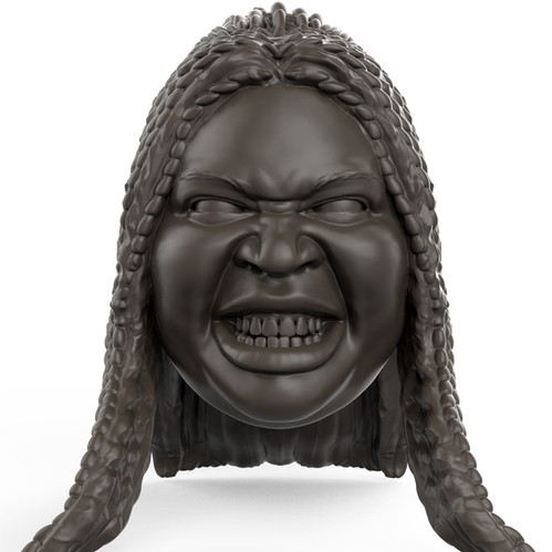 Awesome Kong 3D printed custom action figure head | Veg3d
