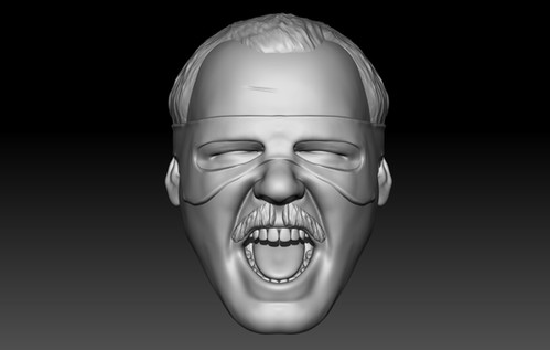 Repo Man 3D printed action figure head | Veg3d