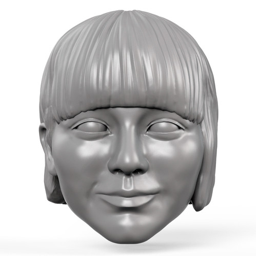 Yuka Sakazaki 3D printed custom action figure head | Veg3d