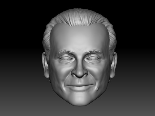 Mike Tenay 3D printed action figure head | Veg3d