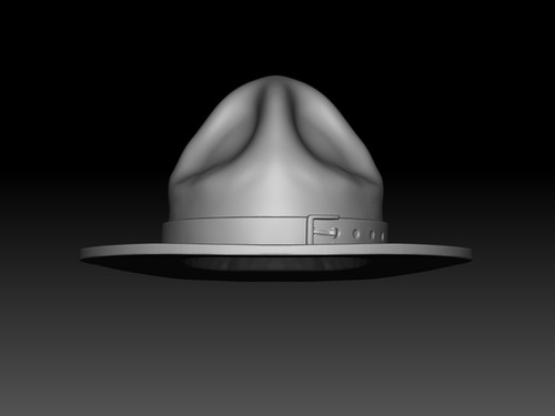 The Mountie hat 3D printed action figure accessories | Veg3d