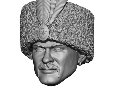 Oleksandr Usyk with removable Cossack hat 3D printed custom action ...