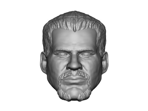 Hawk debut head only 3D printed custom action figure head | Veg3d