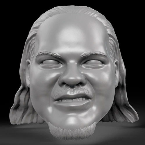 Rad Radford 3D printed action figure head | Veg3d