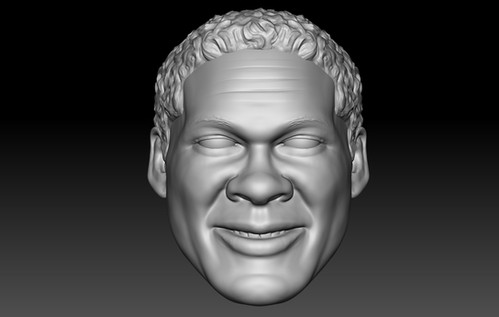 Tony Atlas 3D printed custom action figure head | Veg3d