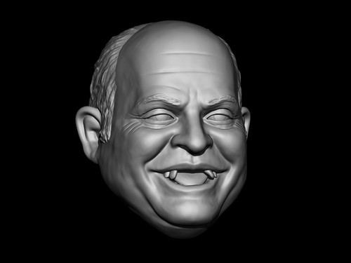 Ralphus 3D printed custom action figure head | Veg3d