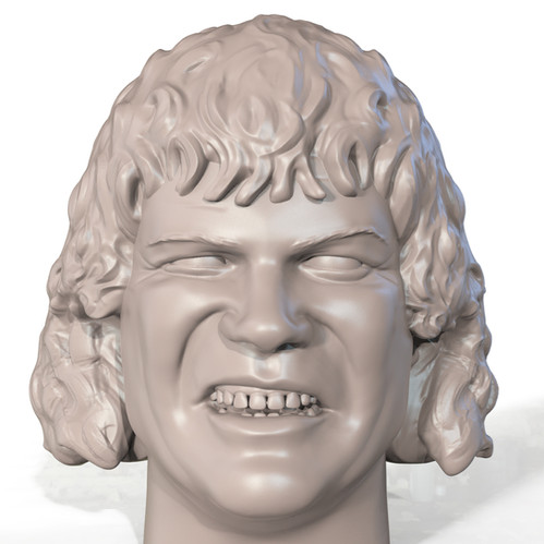 Buddy Roberts 3D printed action figure head | Veg3d