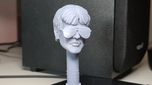 Cobra Sylvester Stallone 3D printed custom action figure head | Veg3d