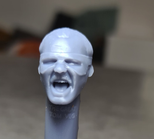 Repo Man 3D printed action figure head | Veg3d