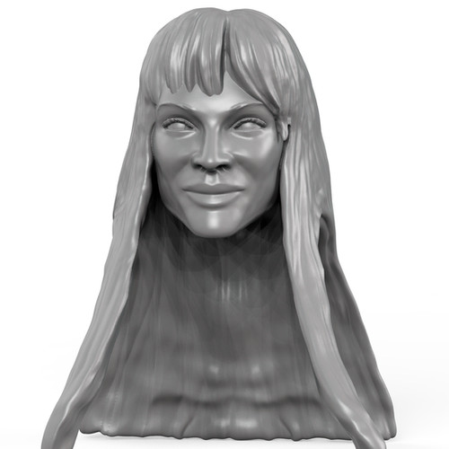Debra Marshal 3D printed action figure head | Veg3d