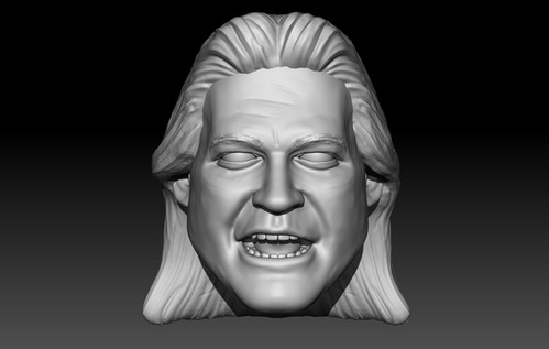 Buddy Landell 3D printed action figure head | Veg3d