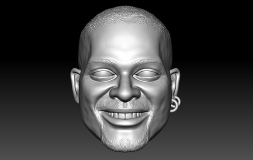 Savio Vega 3D printed action figure head | Veg3d