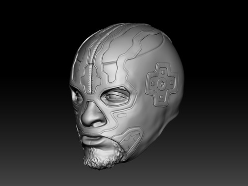 Dragon Azteca Jr 3D printed action figure head | Veg3d