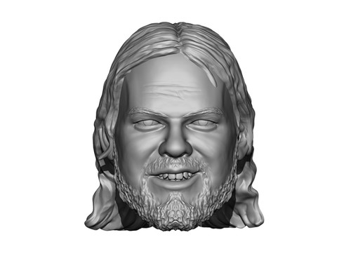 Matt Borne 3D printed custom action figure head | Veg3d