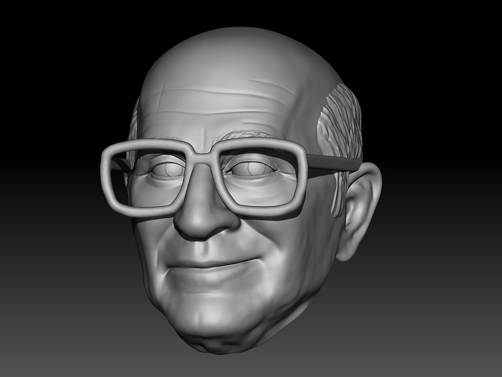 Uncle Junior Sopranos 3D printed action figure head | Veg3d