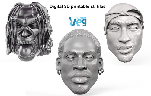 Digital 3D printable STL files | Veg3d