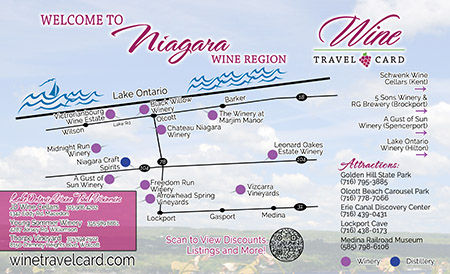 Wine Map | Finger Lakes | Wine Travel Card