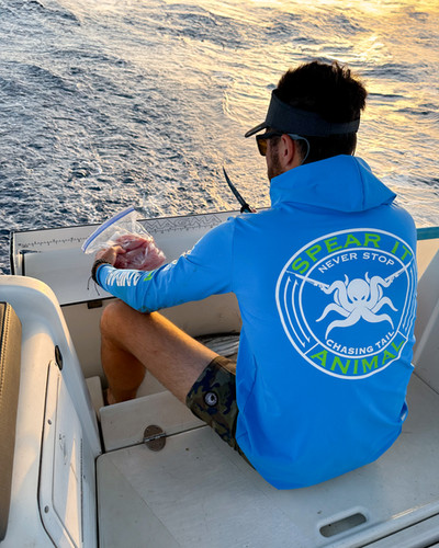 SIA Blue Long Sleeve w/hood | Spear It Animal