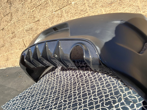 Hellcat rear bumper w CF diffuser | M Street Kustoms