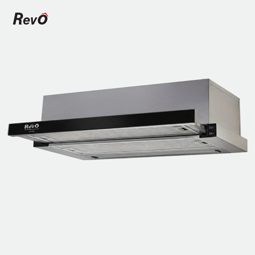 Revo ITALY Telescopic Pull-out Hood With Black Glass Front Panel | Revo ...