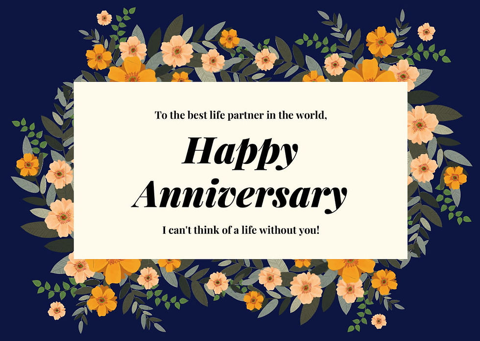 Printable Happy Anniversary Card (In 3 Different Colors)