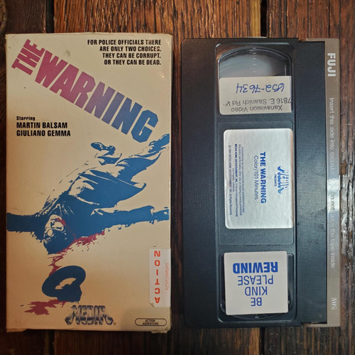 THE WARNING - VHS Tape (Cut box) | CAVITY CuriosityShop