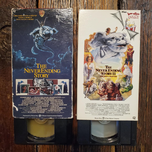 THE NEVERENDING STORY 1 &2 - VHS Tape (2 Tapes) | CAVITY CuriosityShop