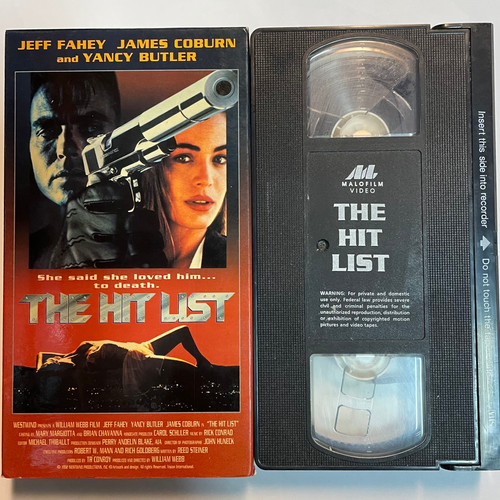 THE HIT LIST - VHS Tape | CAVITY CuriosityShop