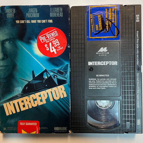 INTERCEPTOR - VHS Tape | CAVITY CuriosityShop