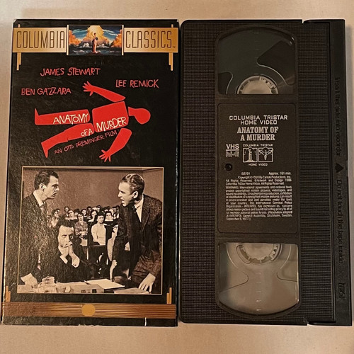 ANATOMY OF A MURDER - VHS Tape | CAVITY CuriosityShop
