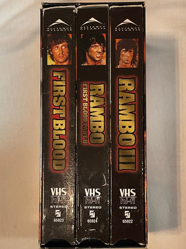 Stallone : FIRST BLOOD/RAMBO/RAMBO 3 - VHS Tape (3 Tapes) | CAVITY ...
