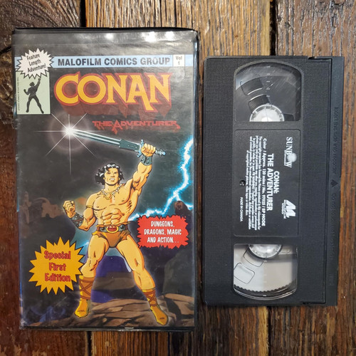 Animated CONAN THE ADVENTURER - VHS Tape (Clamshell) | CAVITY CuriosityShop