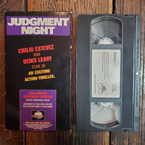 JUDGEMENT NIGHT - VHS Tape (Screening Copy) | CAVITY CuriosityShop