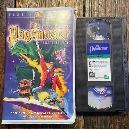 THE PAGEMASTER - VHS Tape (Clamshell) | CAVITY CuriosityShop