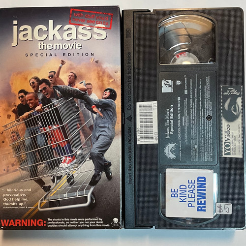 JACKASS : THE MOVIE - VHS Tape | CAVITY CuriosityShop