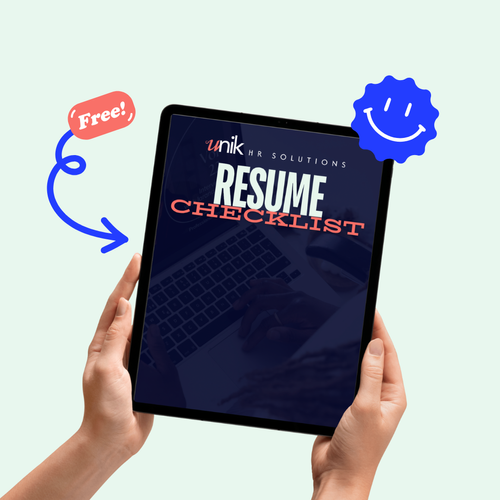 FREE: Resume Checklist | Unik HR Solutions