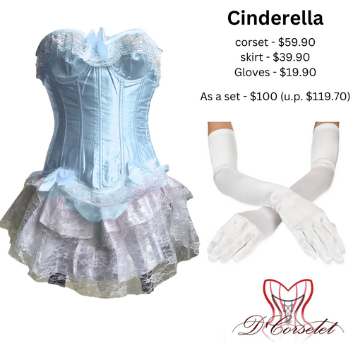 Halloween costume - Cinderella Corset Set | dcorselet