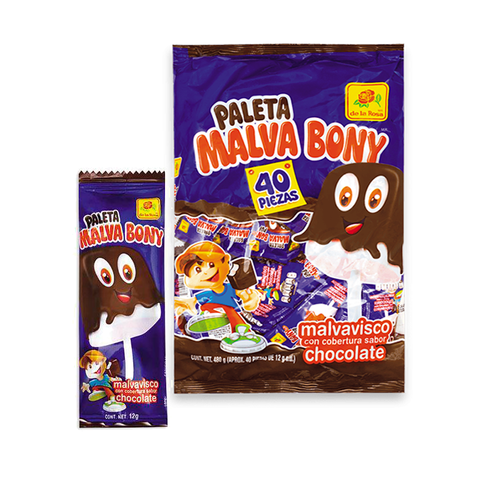 Paleta de la Rosa Malva Bony 40 Pzas | Candy Rico