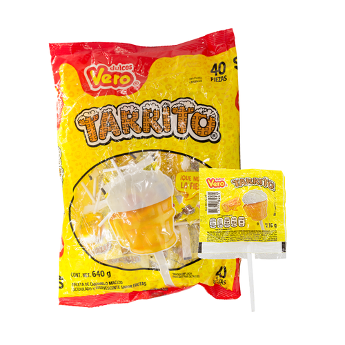 Paletas Vero Tarrito 40 Pzas | Candy Rico
