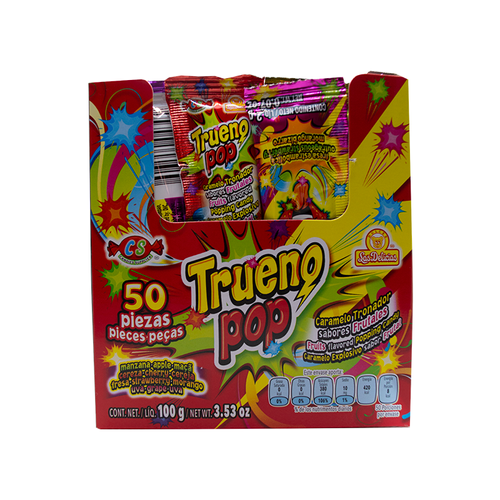 Trueno Pop Las Delicias 50 Pzas | Candy Rico