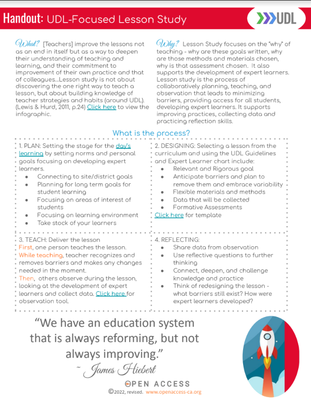 Open Access UDL Resources | Open Access 2.0