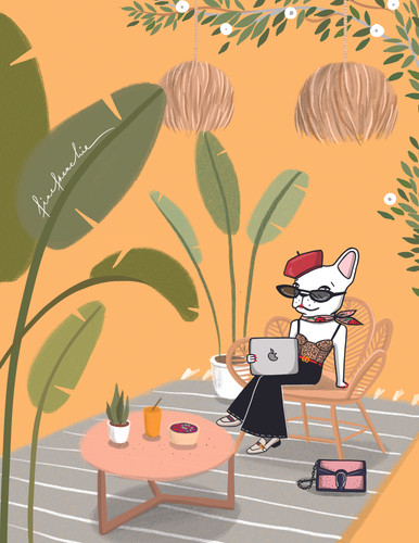 "A Very Fine Frenchie" art print | Fine Frenchie