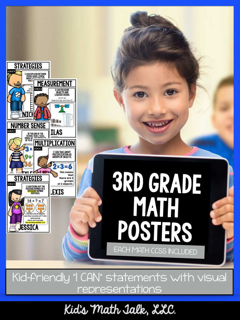 Math Standards Posters - 3rd Grade Edition | kidsmathtalk