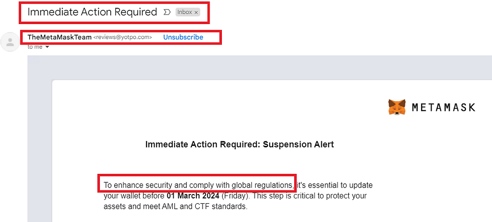 MetaMask Phishing Email: Protect Your Crypto Assets