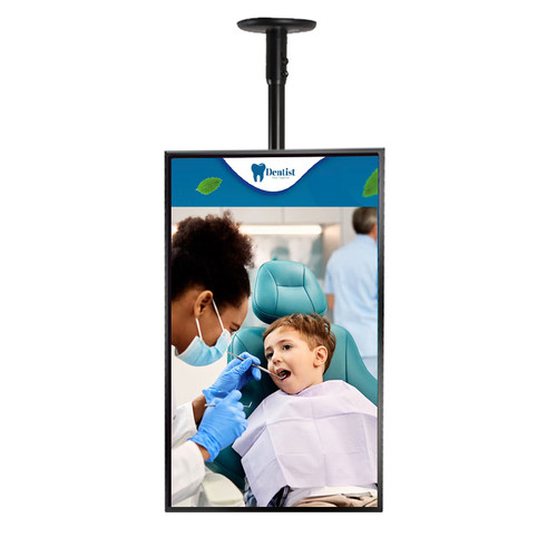 43" Digital Window Display - Ultra high bright screen pole mounted ...